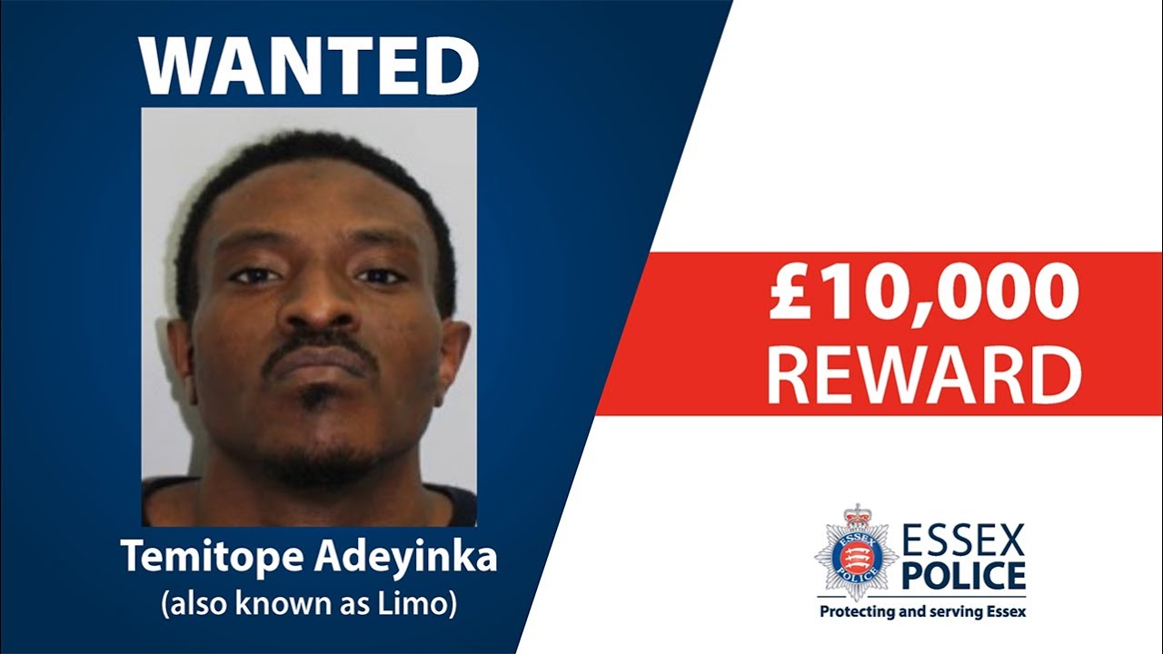 British Police Offer £10,000 For The Capture Of Nigerian Man, Temitope Adeyinka Aka 'Limo" (Photo)